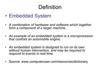 Embedded Systems Presentation uses as IOT | PDF | Technology & Computing