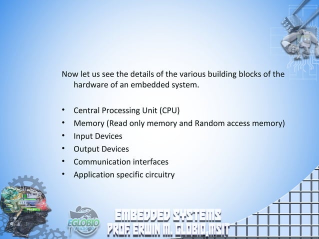 Embedded System Presentation | PPT | Operating Systems | Computer Software and Applications