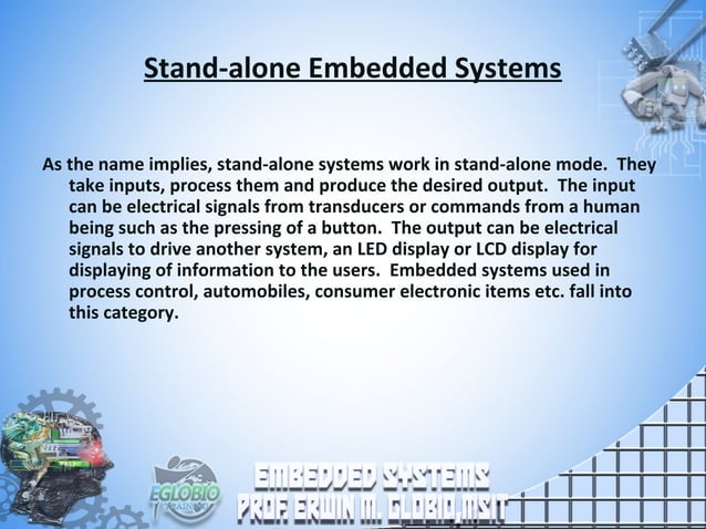 Embedded System Presentation | PPT | Operating Systems | Computer ...