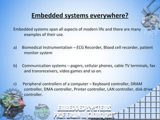 Embedded System Presentation | PPT | Operating Systems | Computer ...