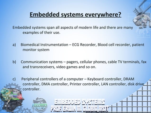 Embedded System Presentation Ppt Operating Systems Computer Software And Applications