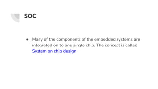 Embedded systems presentation | PPT