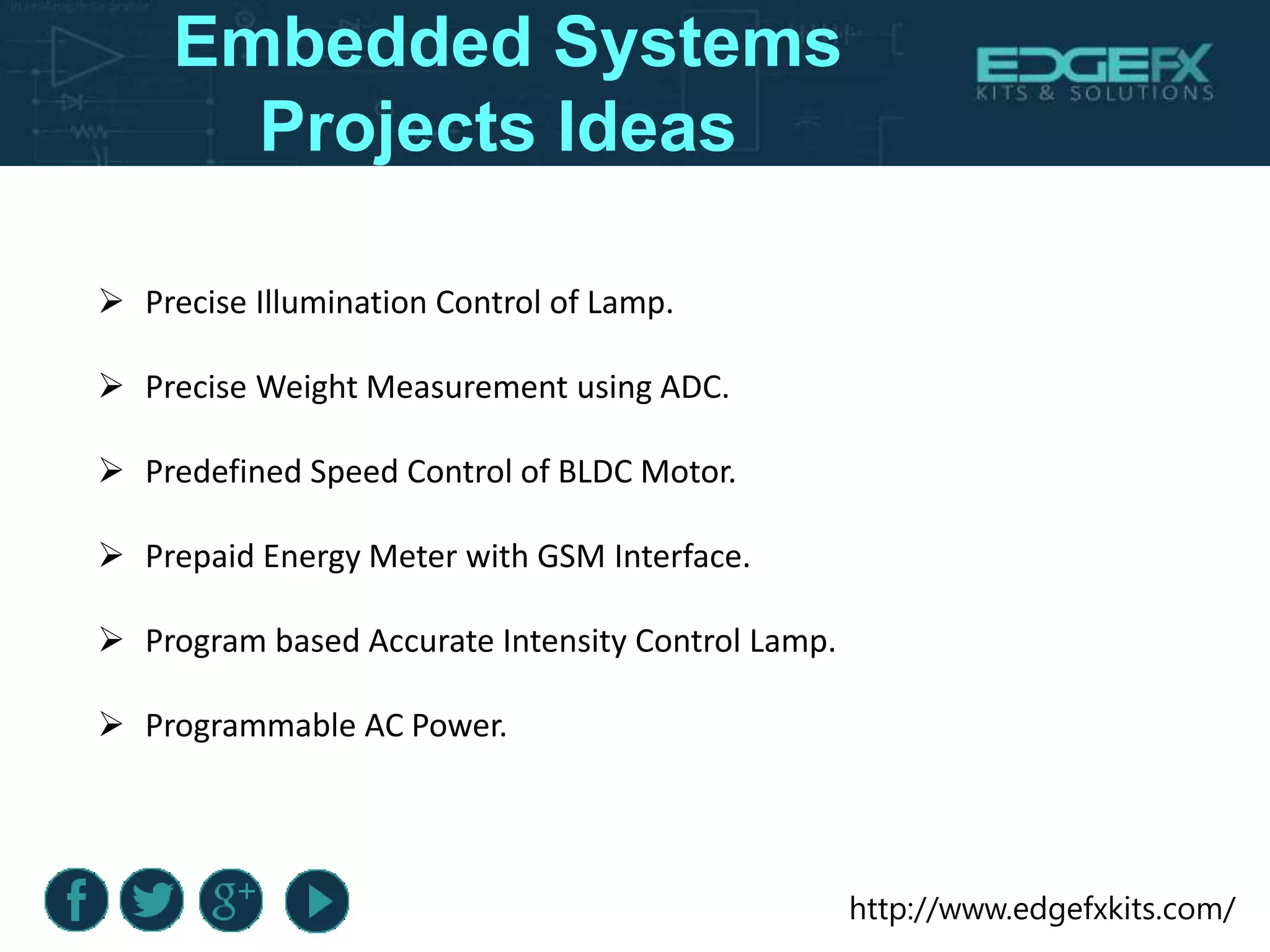 Embedded Systems Projects Ideas | PPTX