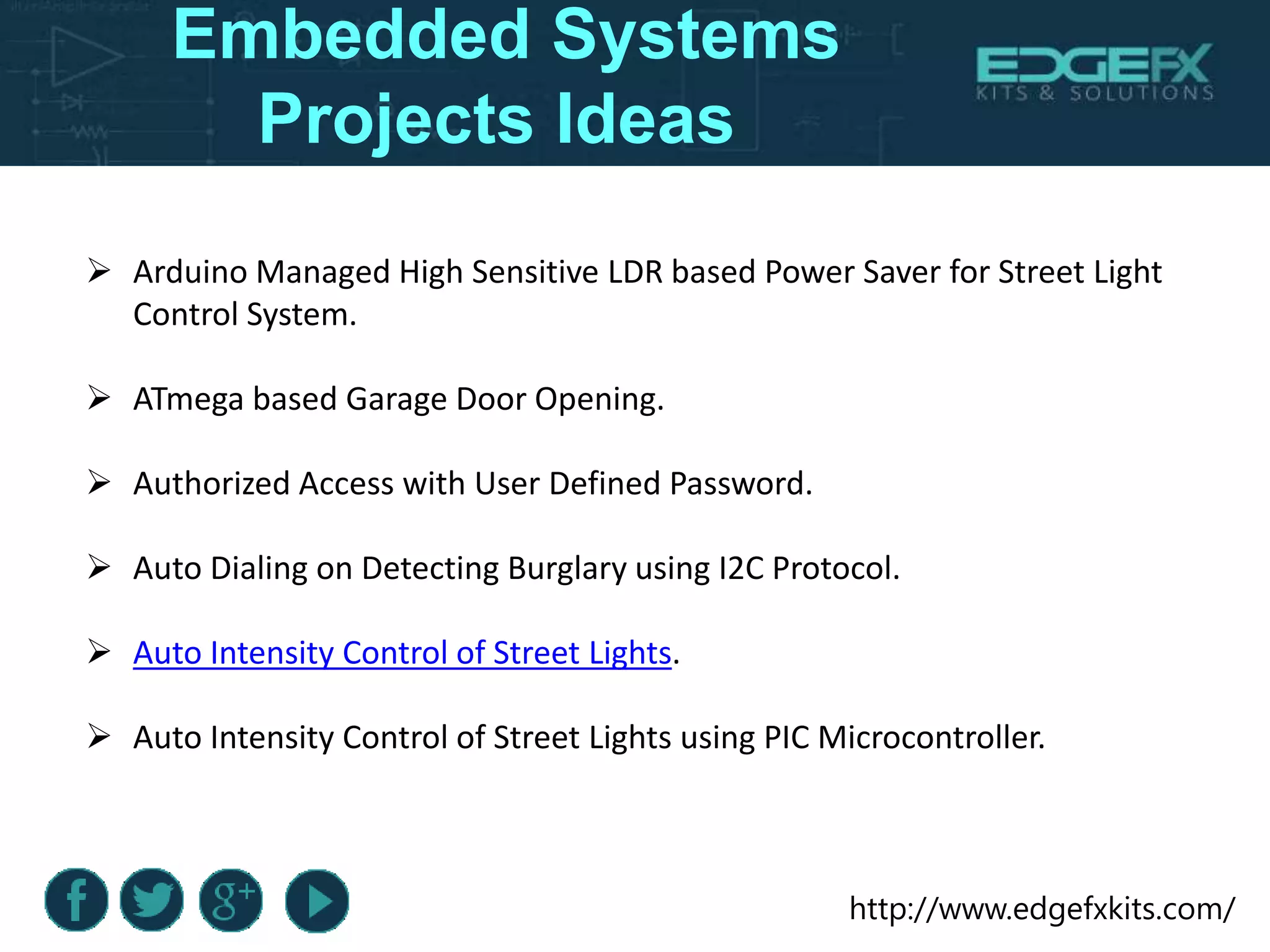 Embedded Systems Projects Ideas | PPTX | Operating Systems | Computer ...