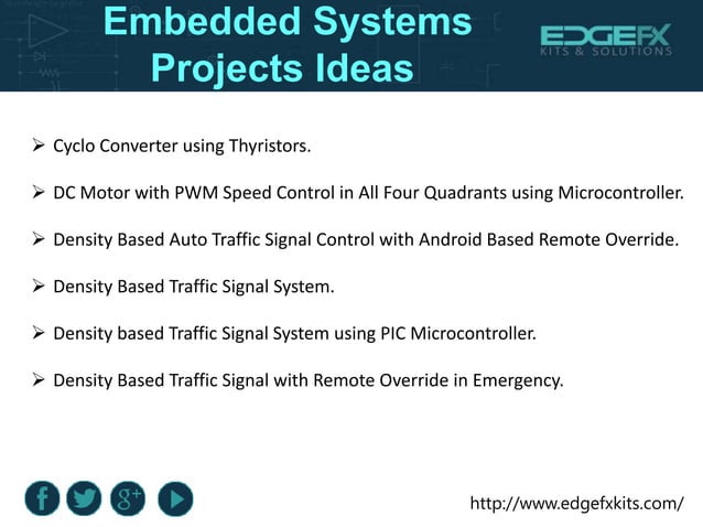 Embedded Systems Projects Ideas | PPTX | Operating Systems | Computer ...