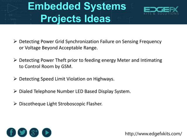 Embedded Systems Projects Ideas | PPTX | Operating Systems | Computer ...