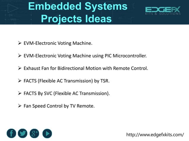 Embedded Systems Projects Ideas | PPTX | Operating Systems | Computer ...