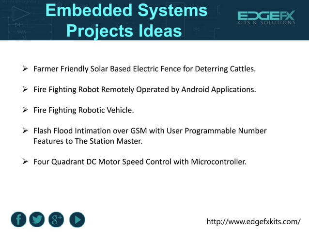 Embedded Systems Projects Ideas | PPTX | Operating Systems | Computer ...