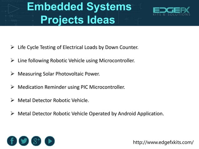 Embedded Systems Projects Ideas | PPTX | Operating Systems | Computer ...