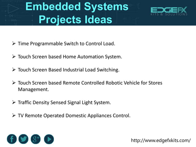 Embedded Systems Projects Ideas | PPTX | Operating Systems | Computer ...