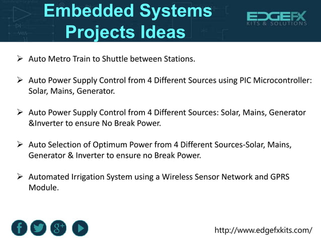 Embedded Systems Projects Ideas | PPTX | Operating Systems | Computer ...