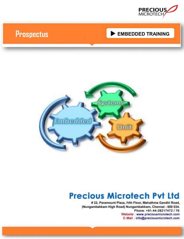 Embedded systems skill development training | PDF | Computer Peripherals | Computing