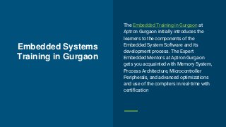 Embedded Systems Training in Gurgaon | PPT