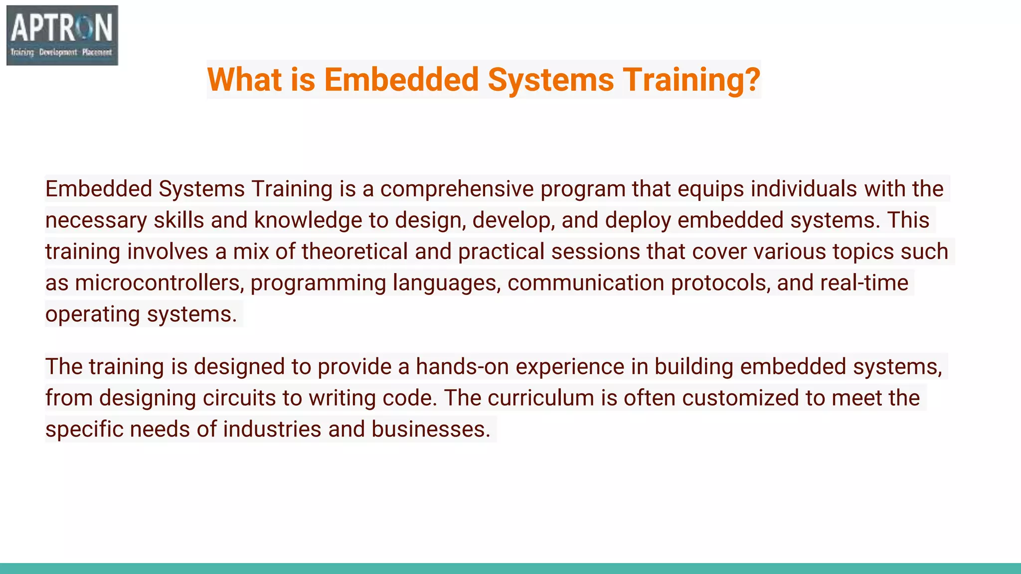 Embedded Systems Training in Gurgaon.pptx