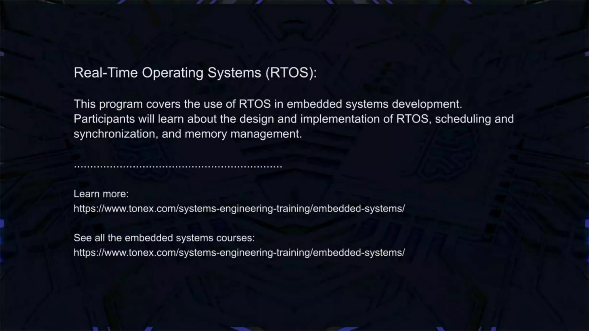 Embedded Systems Training Programs | PPT