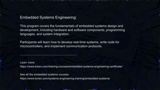 Embedded Systems Training Programs | PPT