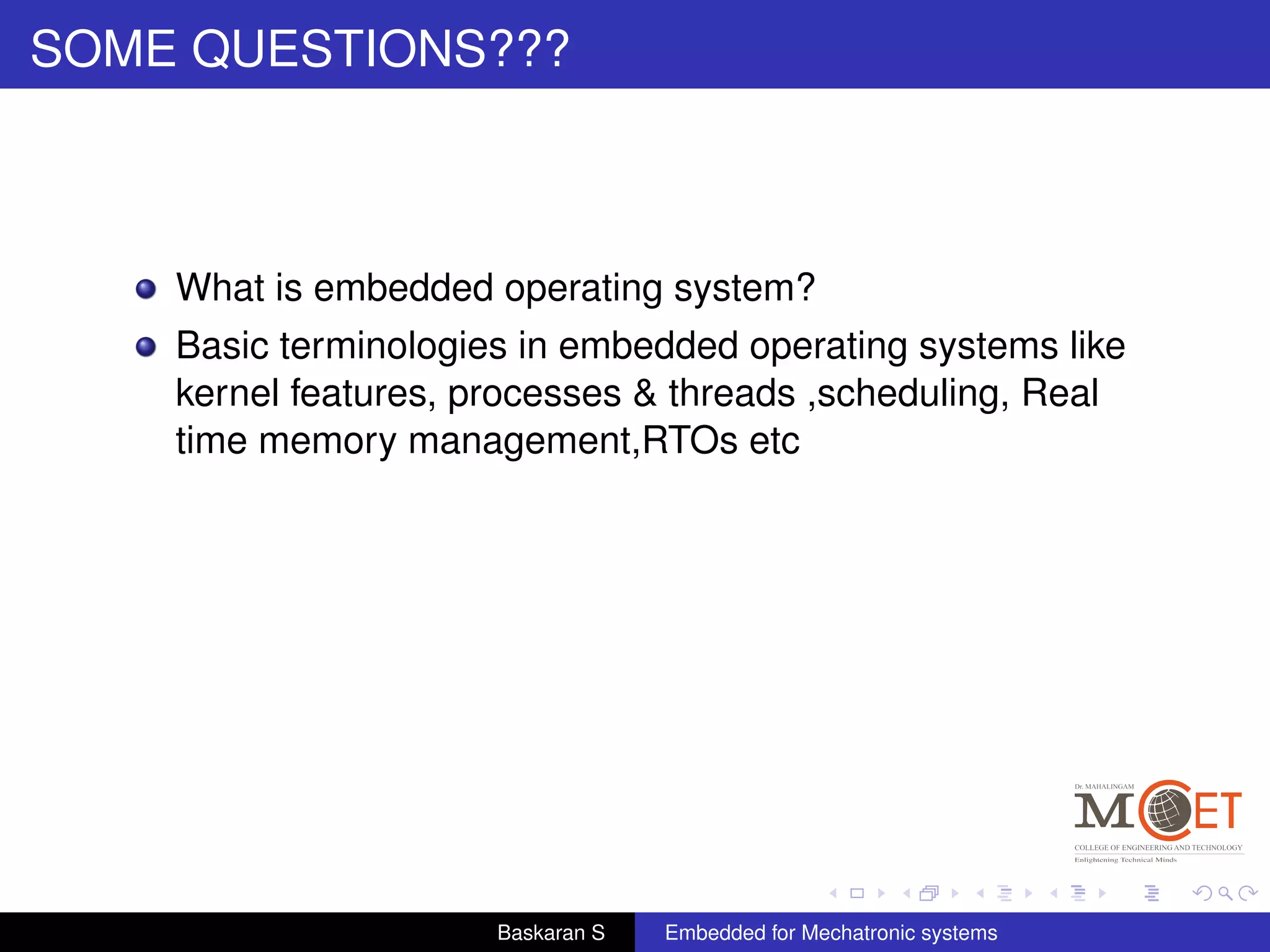 Embedded systems unit1 | PDF