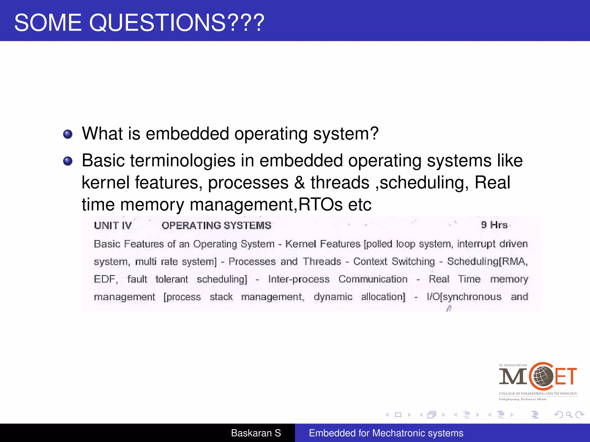 Embedded systems unit1 | PDF