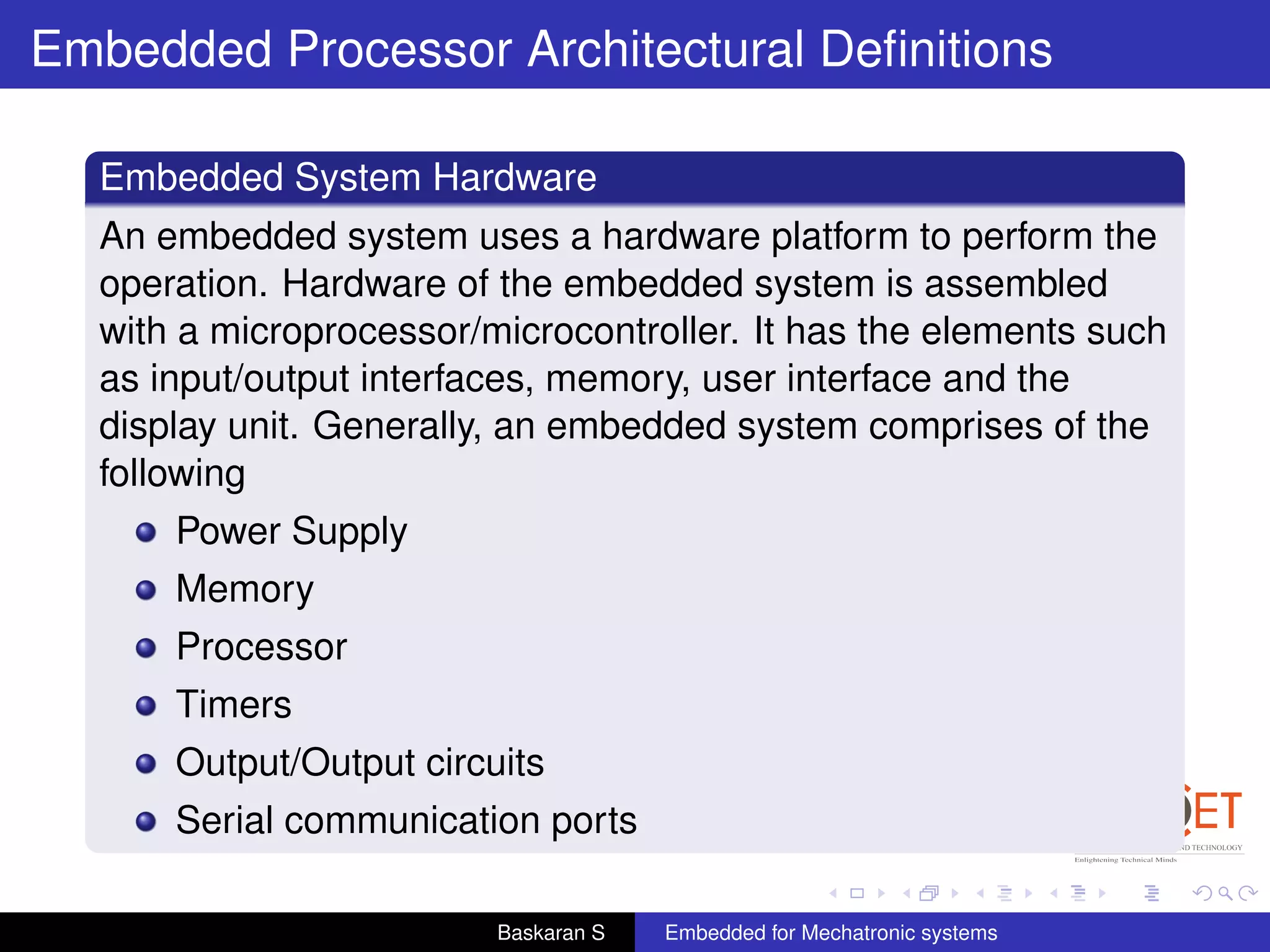 Embedded systems unit1 | PDF | Computing | Technology & Computing