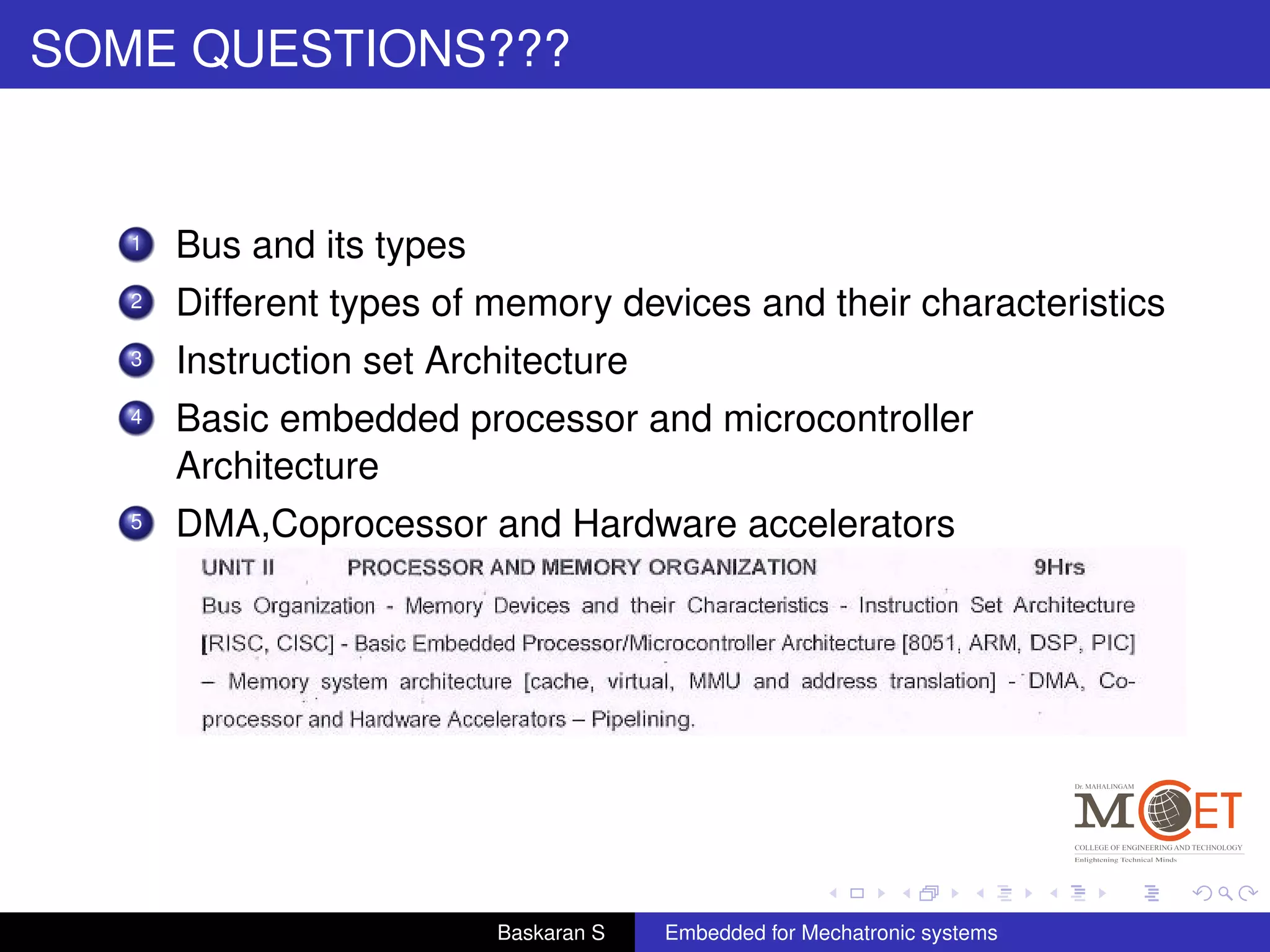 Embedded Systems Unit1 Pdf