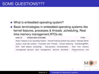 Embedded systems unit1 | PPT