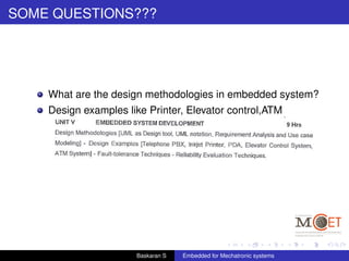 Embedded systems unit1 | PPT