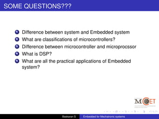 Embedded systems unit1 | PPT