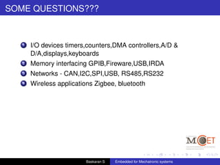 Embedded systems unit1 | PPT