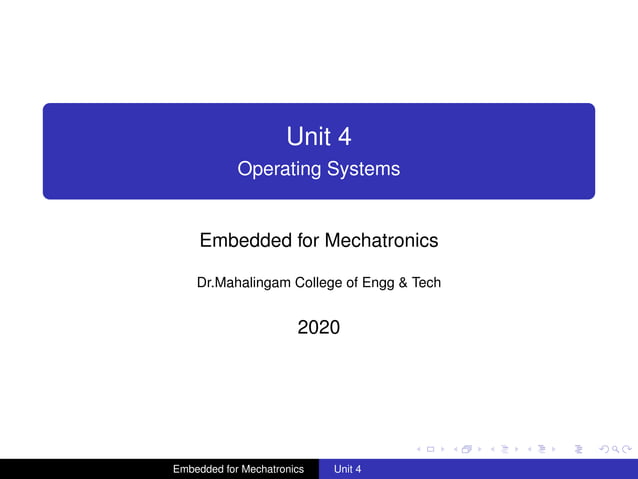 Embedded systems unit4 | PDF | Operating Systems | Computer Software and Applications
