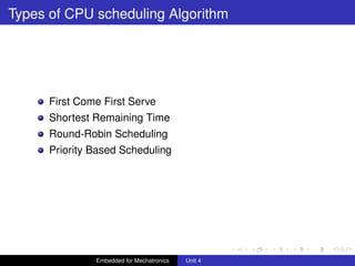 Embedded systems unit4 | PDF | Operating Systems | Computer Software and Applications