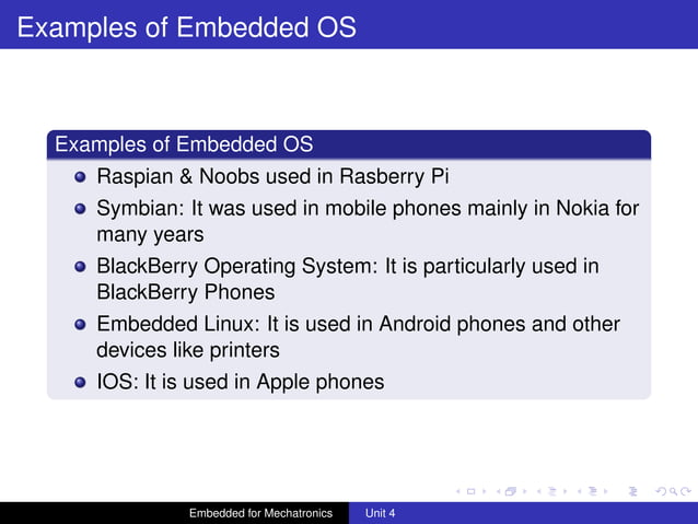 Embedded systems unit4 | PDF | Operating Systems | Computer Software and Applications
