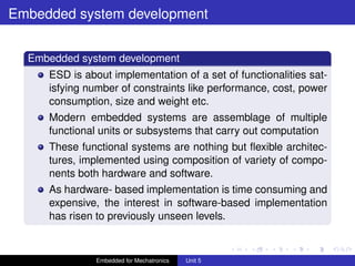 Embedded systems unit 5 | PDF