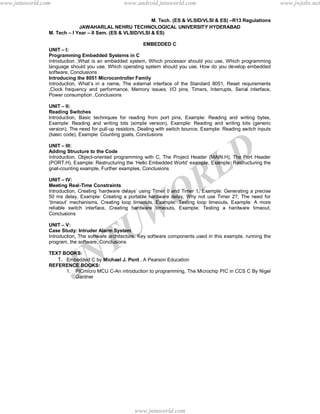 Embedded systems ___vlsi_design | PDF