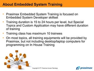 Embedded System Training Modules - Prasimax | PDF