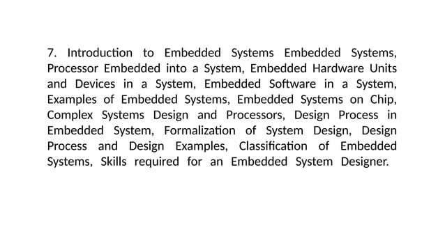 embedded system embedded systems introduction | PPT