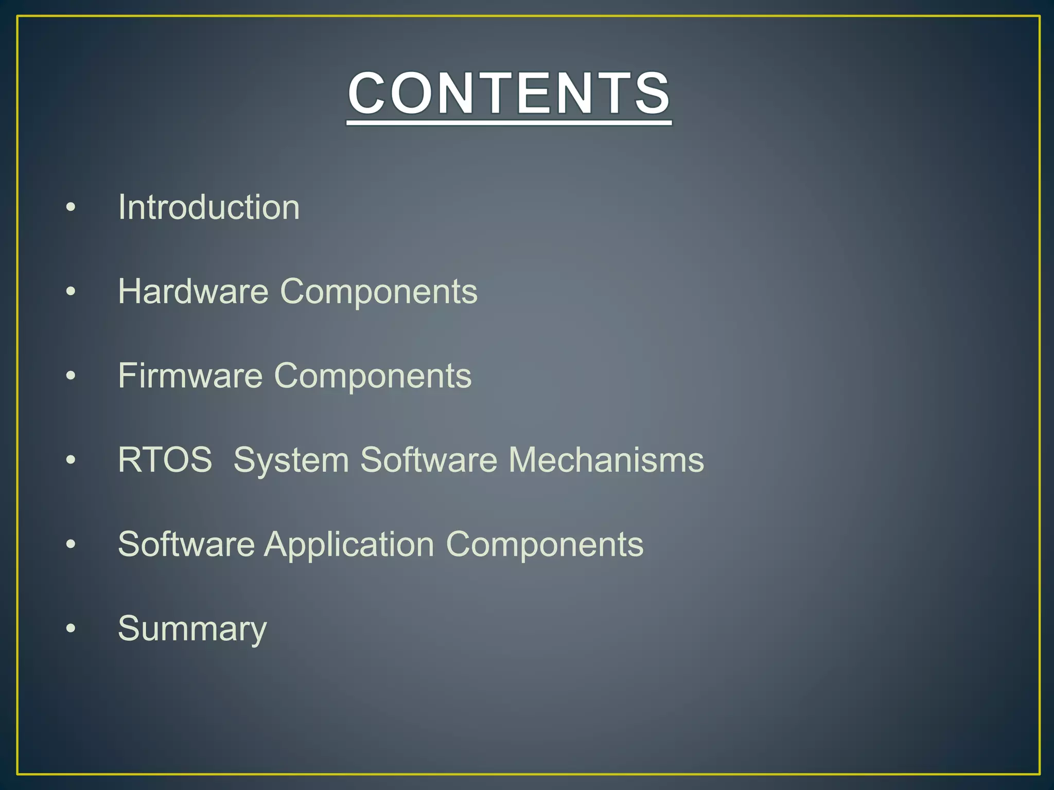 Embedded sysyetm components | PPT