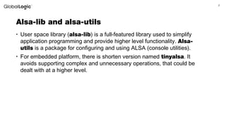 Linux Audio Drivers. ALSA | PPT