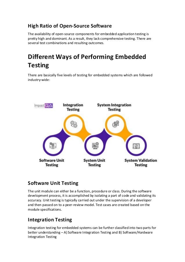 Embedded Testing Vs Software Testing Key Differencepdf