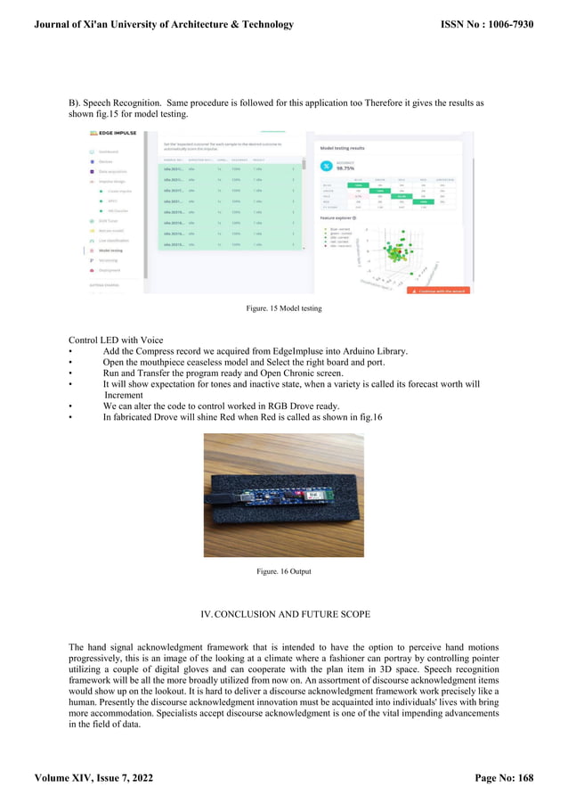 Implementation of Tiny Machine Learning Models on Arduino 33 – BLE for Gesture and Speech ...