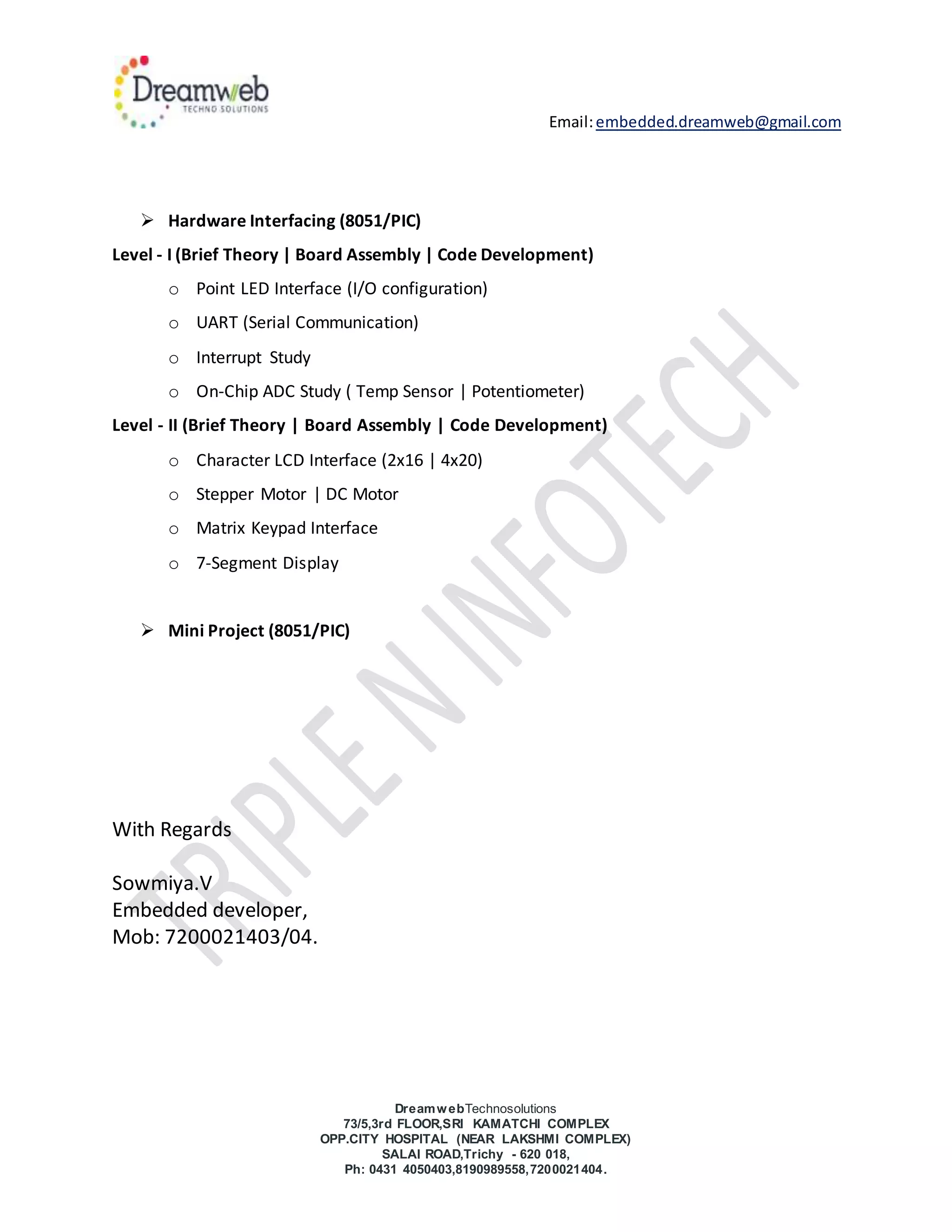 Embedded training | PDF