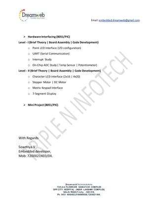 Embedded training | PDF