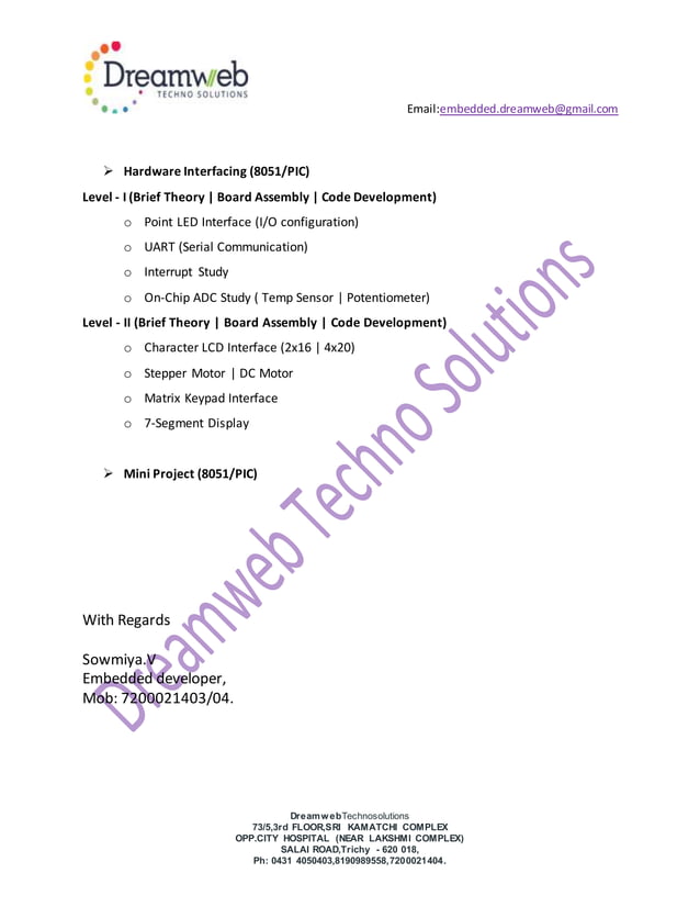 Embedded training | DOCX