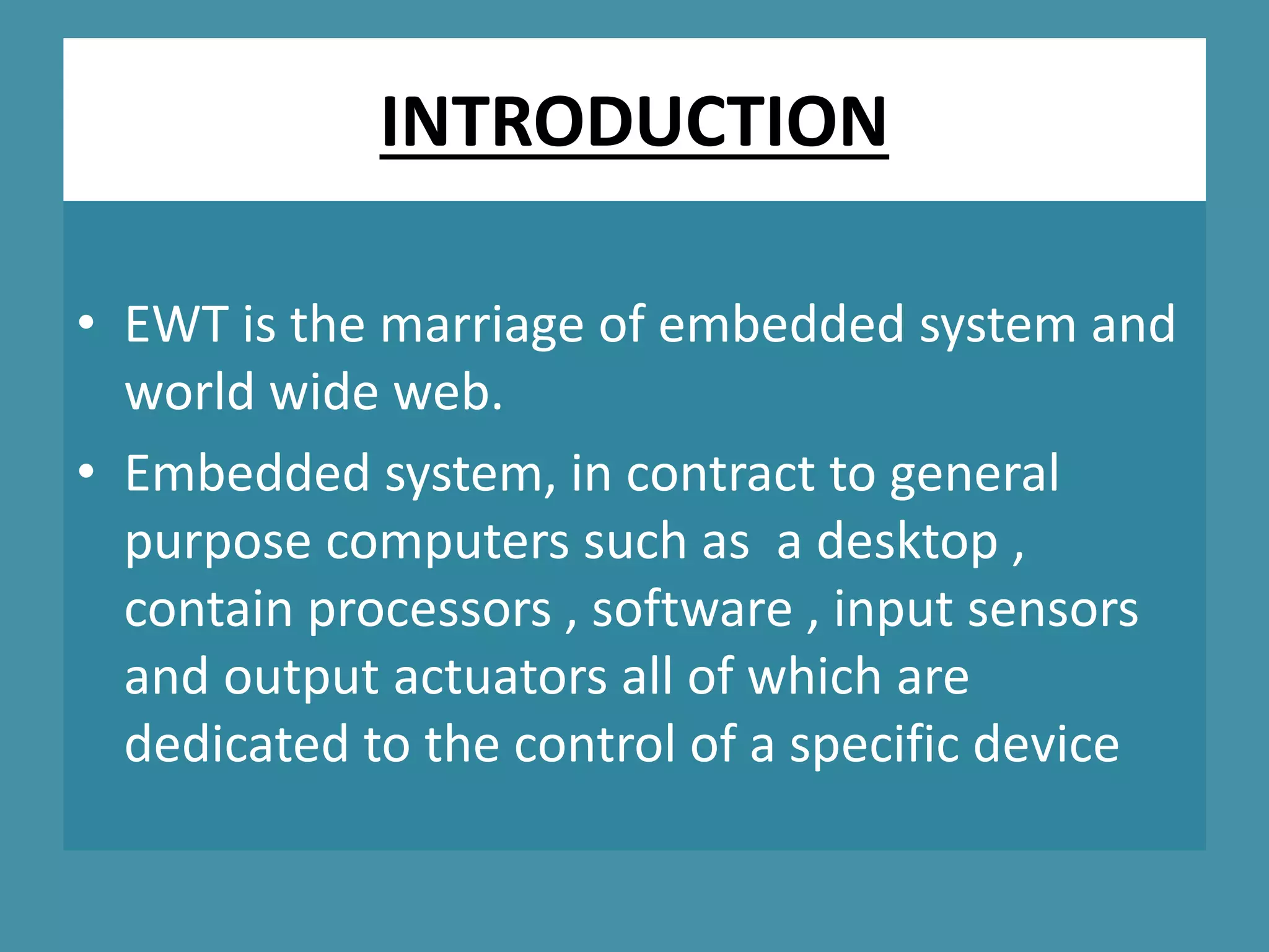 Embedded web technology | PPTX