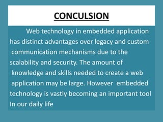 Embedded web technology | PPTX
