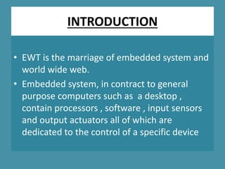 Embedded web technology | PPTX