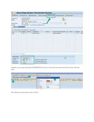 Embedded wm qm integration setup 1709 in s4-hana | DOCX