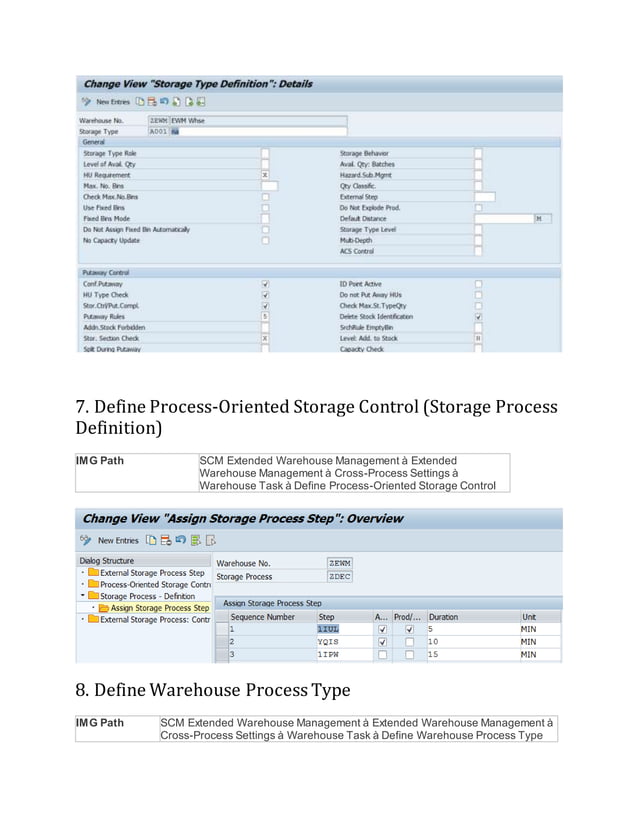 Embedded wm qm integration setup 1709 in s4-hana | DOCX