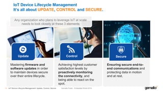 Embedded world 2019 - Cellular IoT device lifecycle management | PPT
