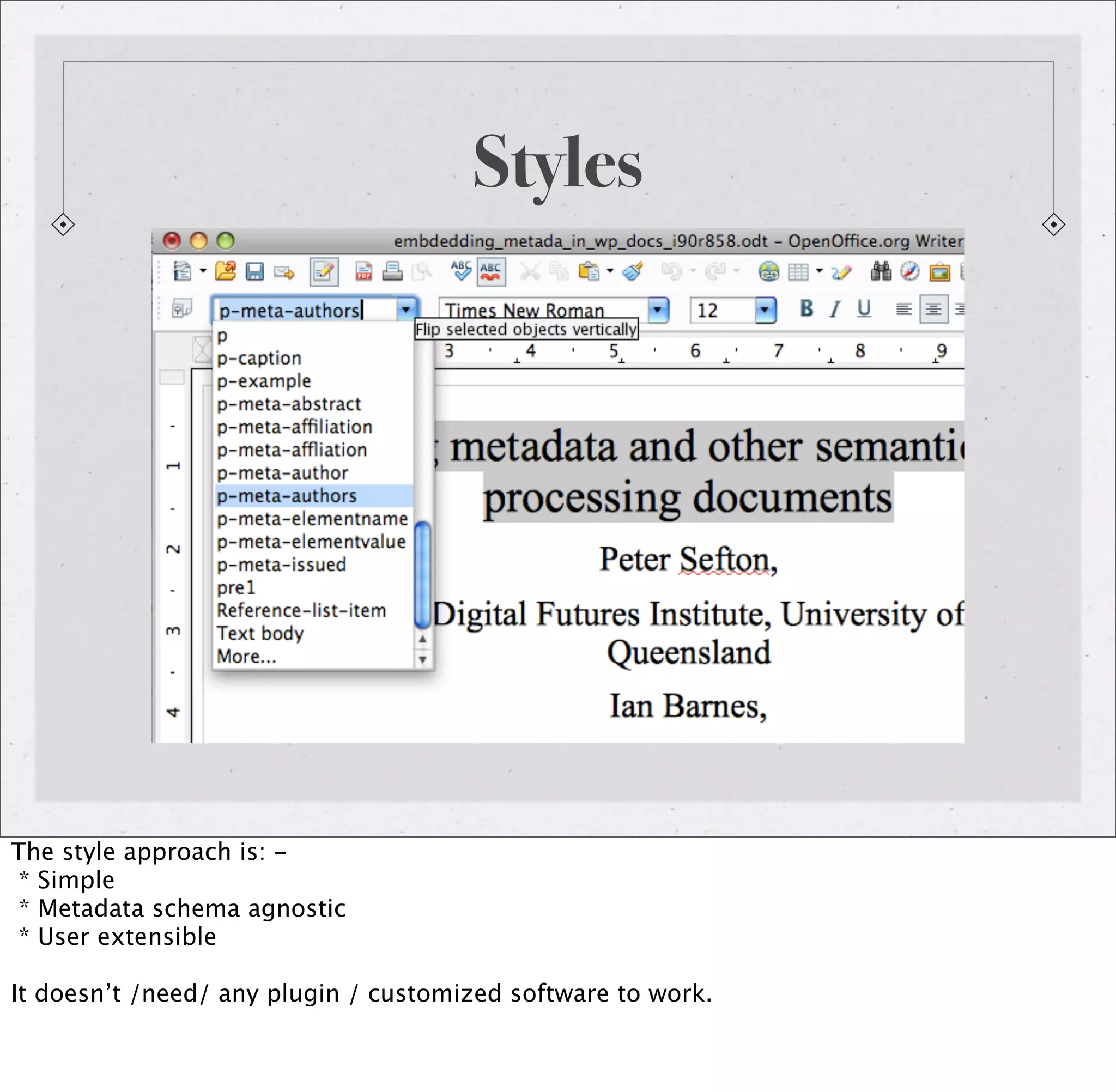 Embedding Metadata In Word Processing Documents | PDF