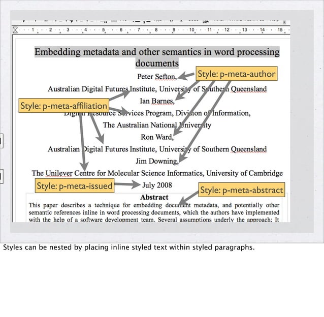Embedding Metadata In Word Processing Documents | PDF